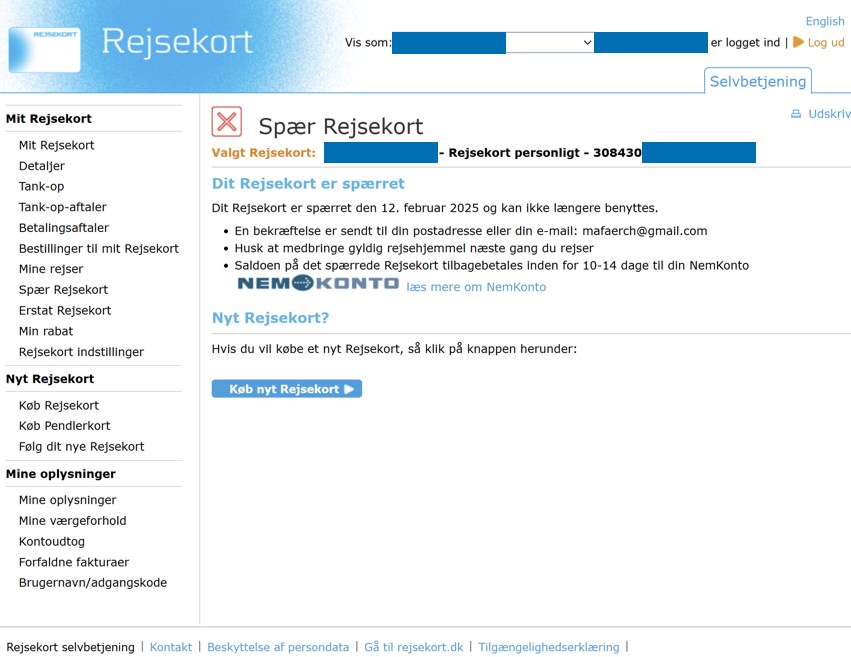 | rejsekort.dk